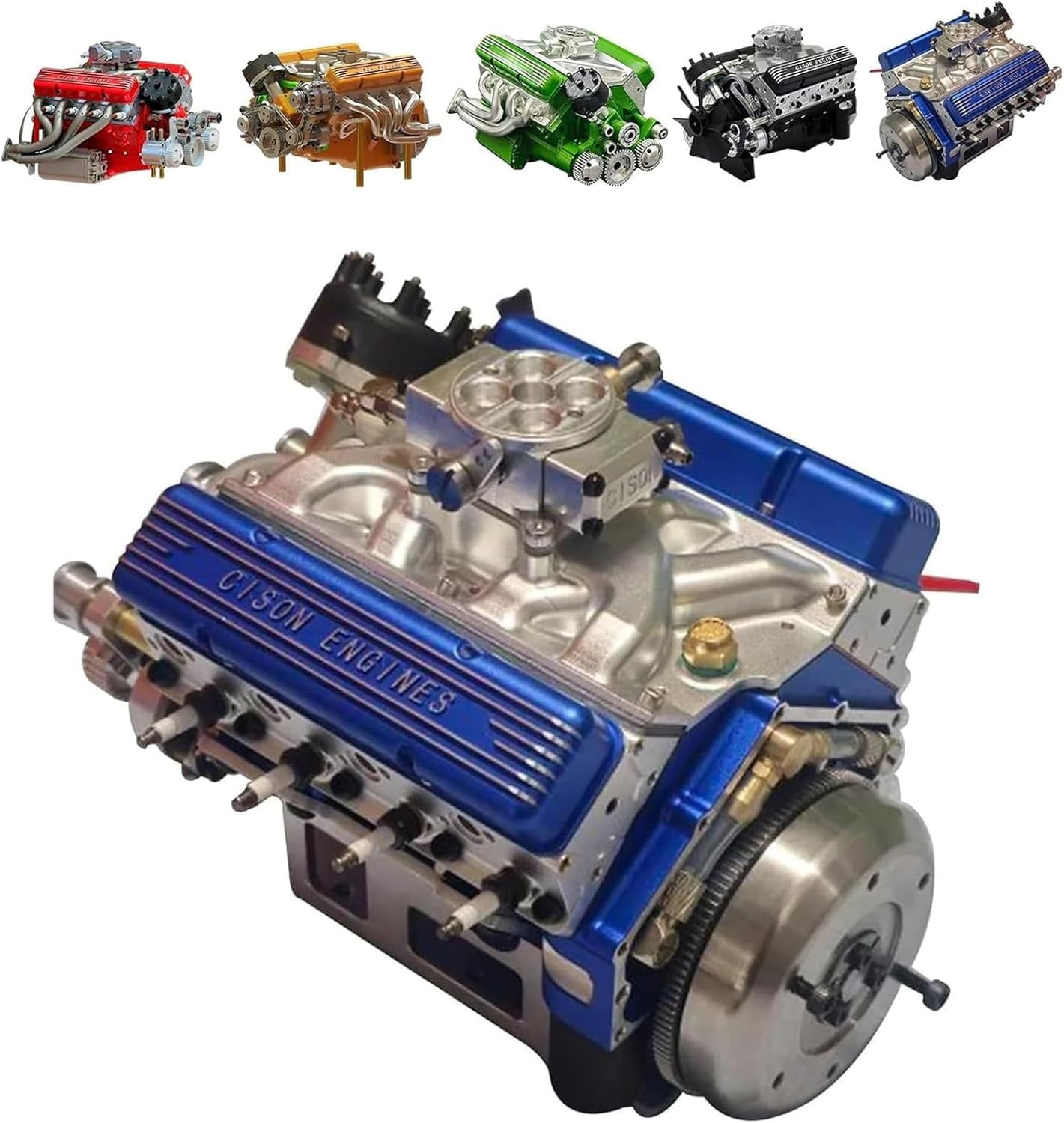 Cison V8 Engine Kit, Gasoline Ohv V8 Small-Block Engine Model Kits ...