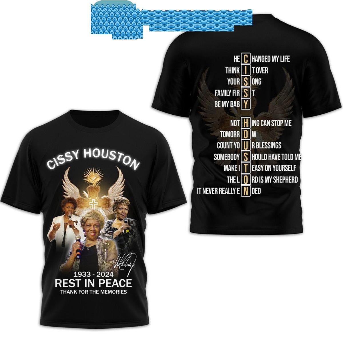 Cissy Houston 1933-2024 Rest In Peace Thank You Hoodie T-Shirt ...
