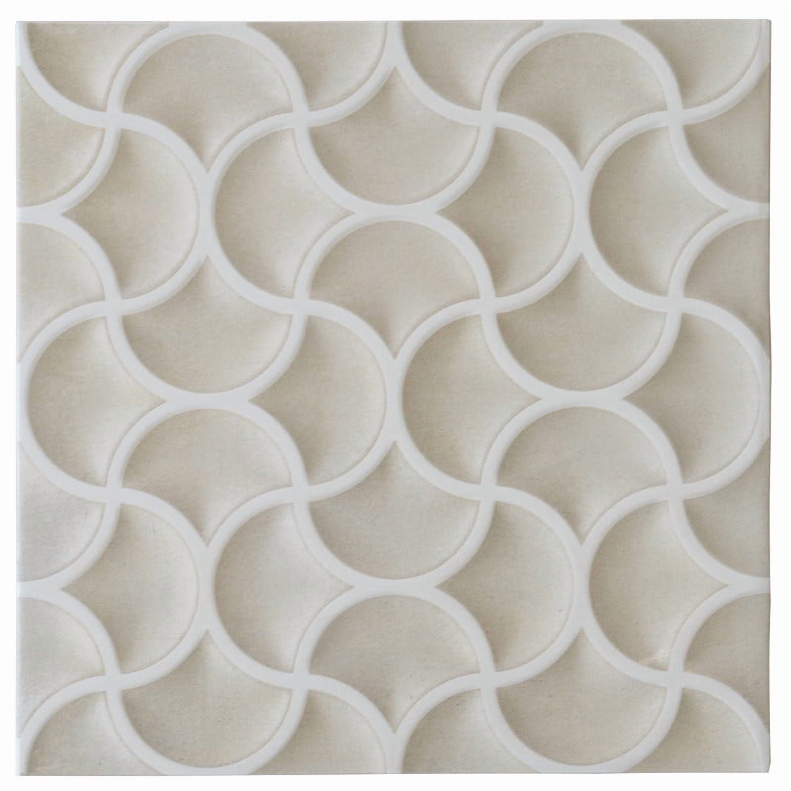 Citadel 13x13 Soft Beige Terracotta Porcelain Large Format Lattice Wall ...