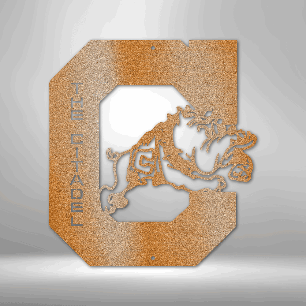 Citadel Bulldog Steel Sign Laser Cut Powder Coated Home & Office Metal ...