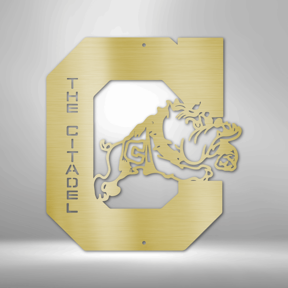 Citadel Bulldog Steel Sign Laser Cut Powder Coated Home & Office Metal ...