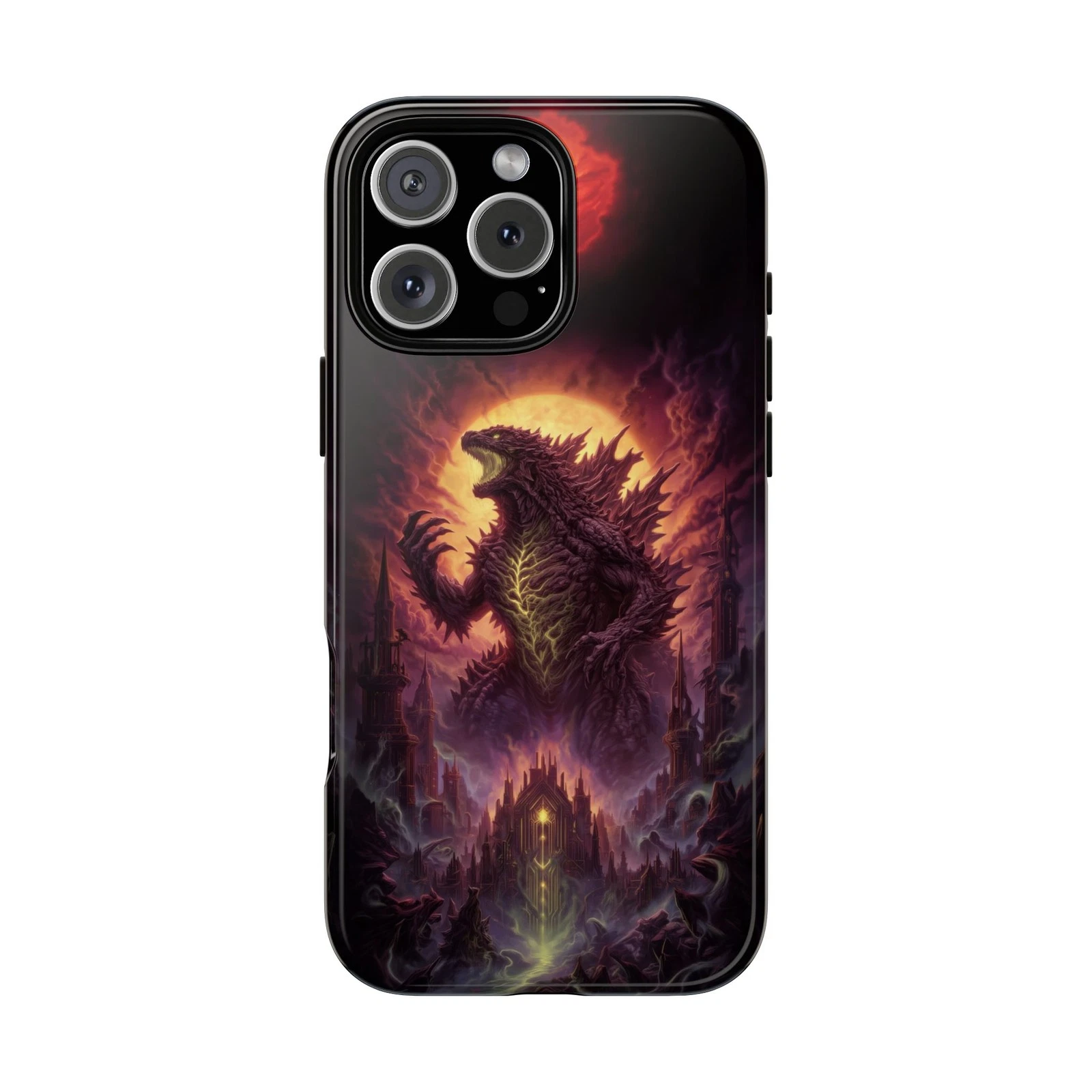 Citadel City Battle Scene Case for iPhone 17 11 12 13 14 15 16 Pro Max ...