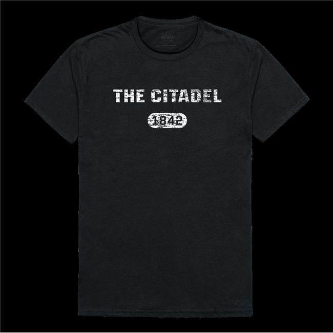Citadel Military College Bulldogs Distressed Arch T-Shirt, Black ...
