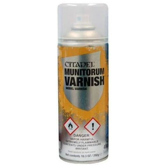 Citadel Munitorum Varnish Spray - 400ml Matt Finish Seal Coat for ...
