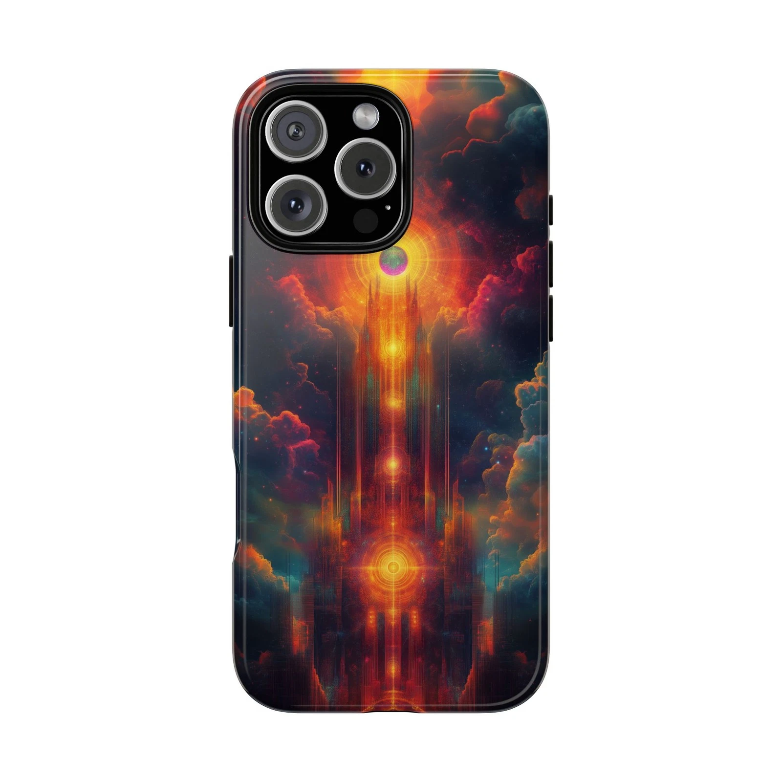 Citadel Spire Astral Beacon Phone Case for iPhone 17 to 11 Pro Max ...