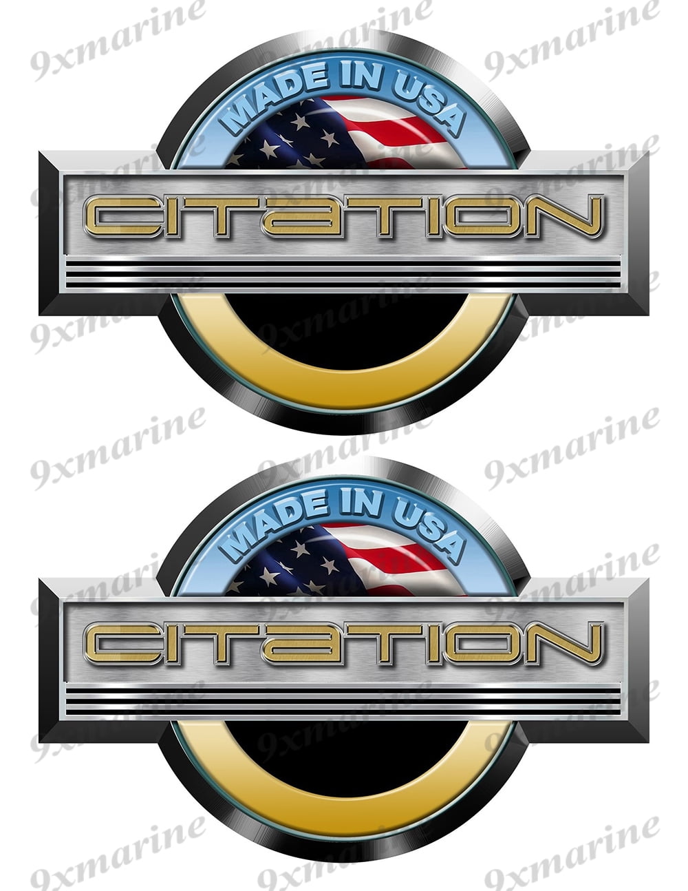 Citation Stickers for Boat Restoration. 7.5 inch long each - Walmart.com