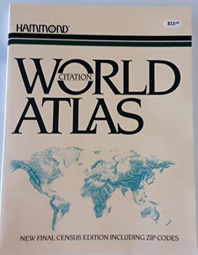 Pre-Owned Citation World Atlas Paperback Hammond Incorporated - Walmart.com