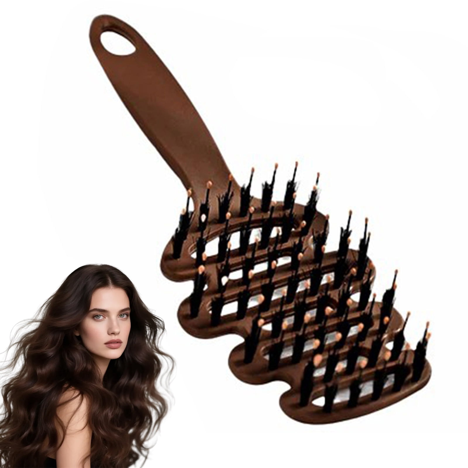 Cithway Volume+ Bristle Hair Brush, Smoothing Back Hair Brush Women ...