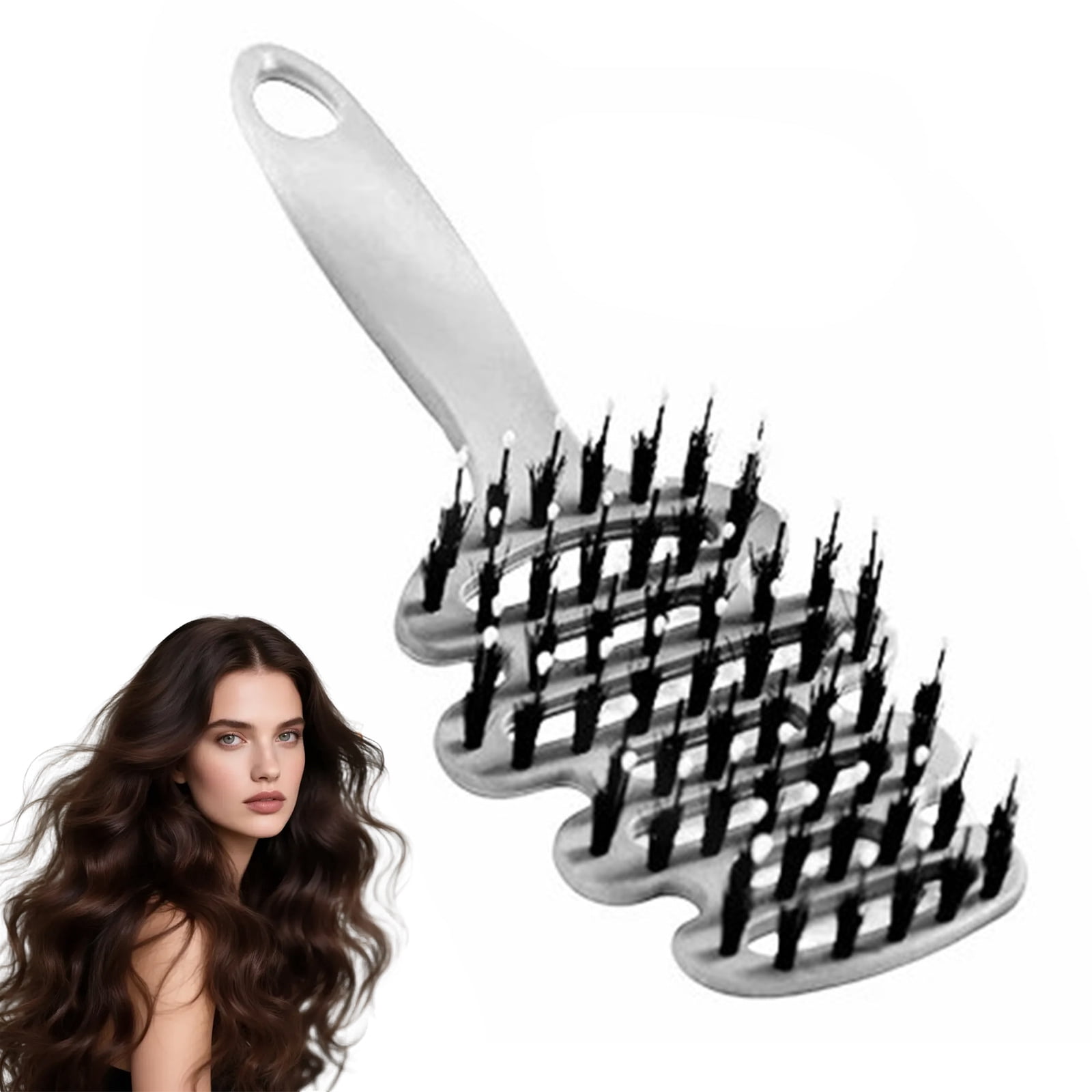 Cithway Volume+ Bristle Hair Brush, Smoothing Back Hair Brush Women ...