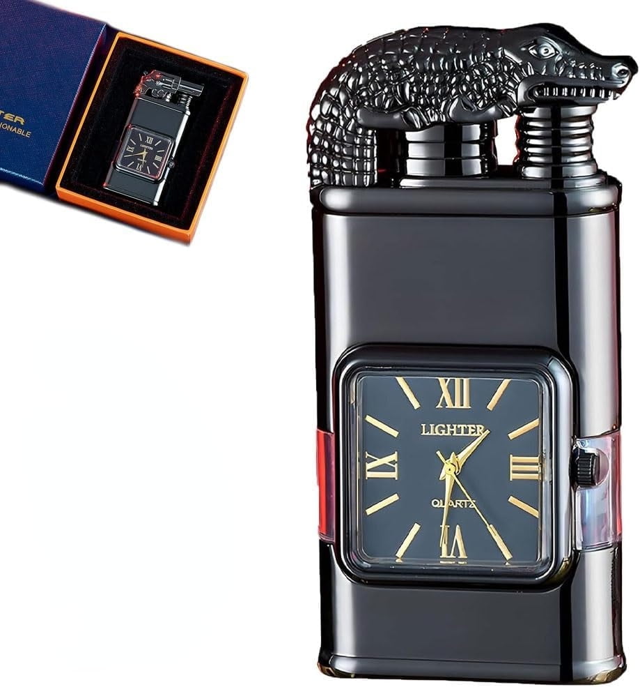 Cithway Windproof Dual-Flame Vintage Watch Lighter, Dual Flame Watch ...