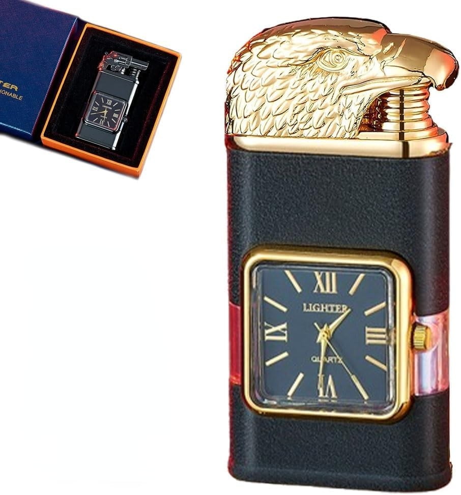 Cithway Windproof Dual-Flame Vintage Watch Lighter, Dual Flame Watch ...