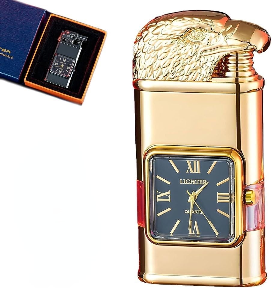 Cithway Windproof Dual-Flame Vintage Watch Lighter, Dual Flame Watch ...