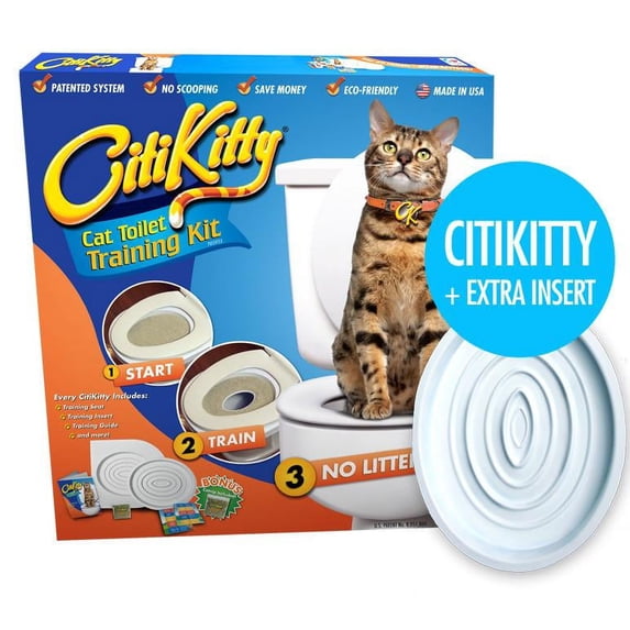 CitiKitty Kitty Trainer: Cat Toilet Training Kit with Extra Insert ...