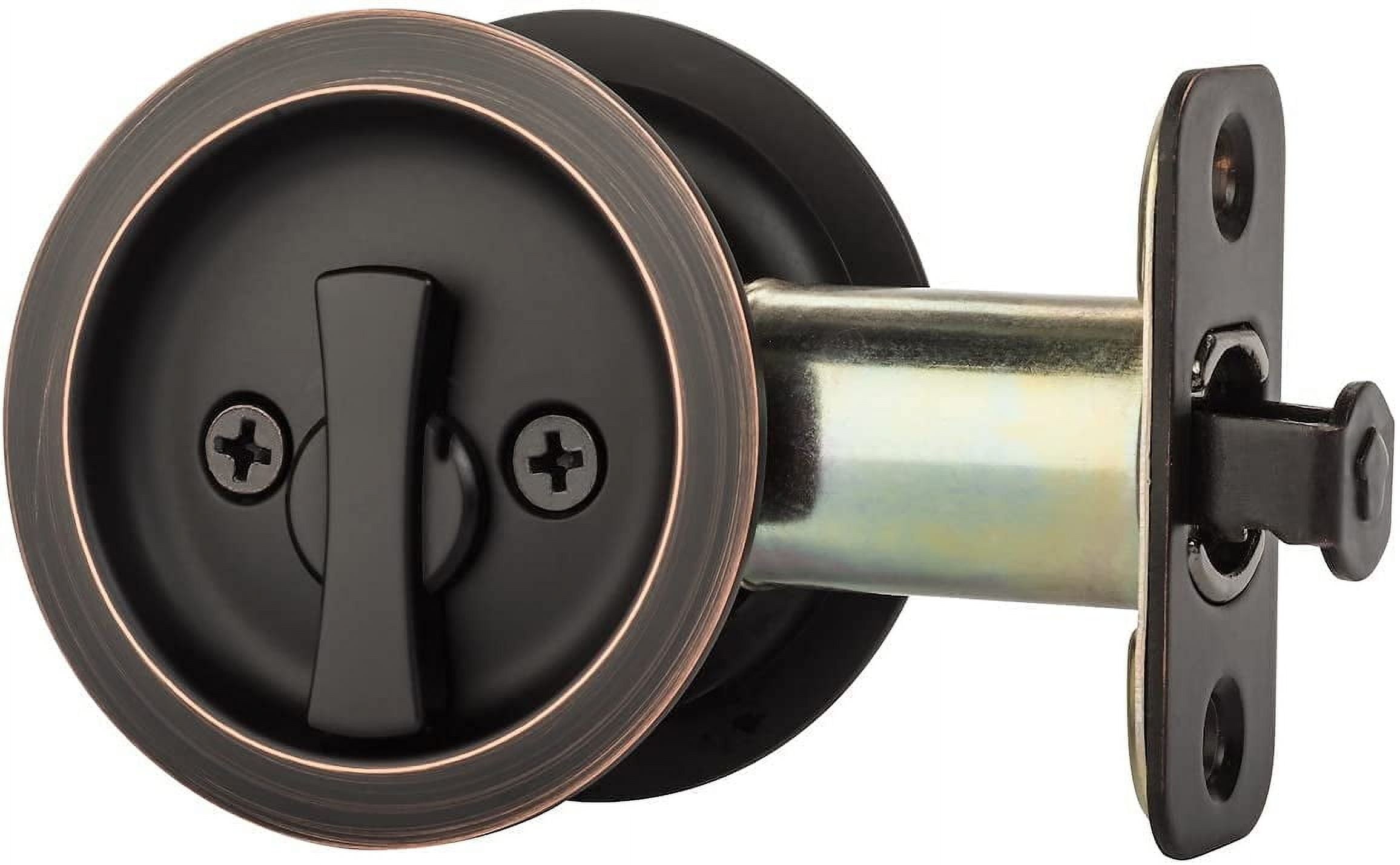 Citiloc Round Bed/Bath Privacy Pocket Door Latch Oil Rubbed Bronze C62 ...