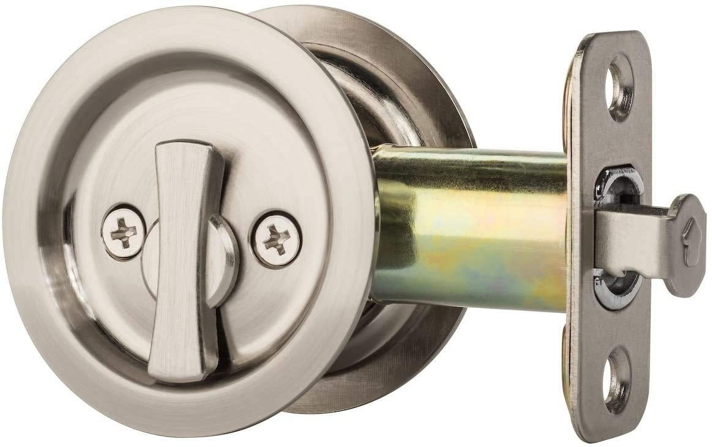 Citiloc Round Bed/Bath Privacy Pocket Door Latch Satin Nickel C50 ...
