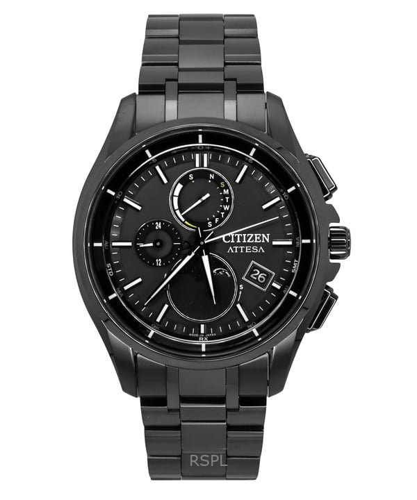 Citizen Attesa Radio-Controlled Super Titanium Black Dial Eco-Drive ...