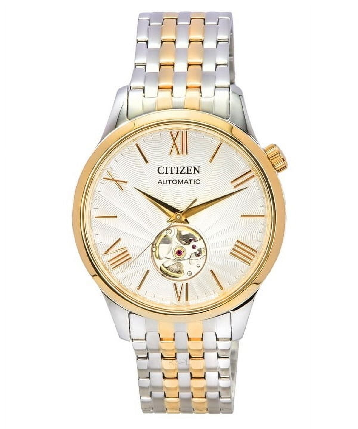 Citizen Automatic White Dial Two-Tone Men's Watch NH9136-88A - Walmart.com