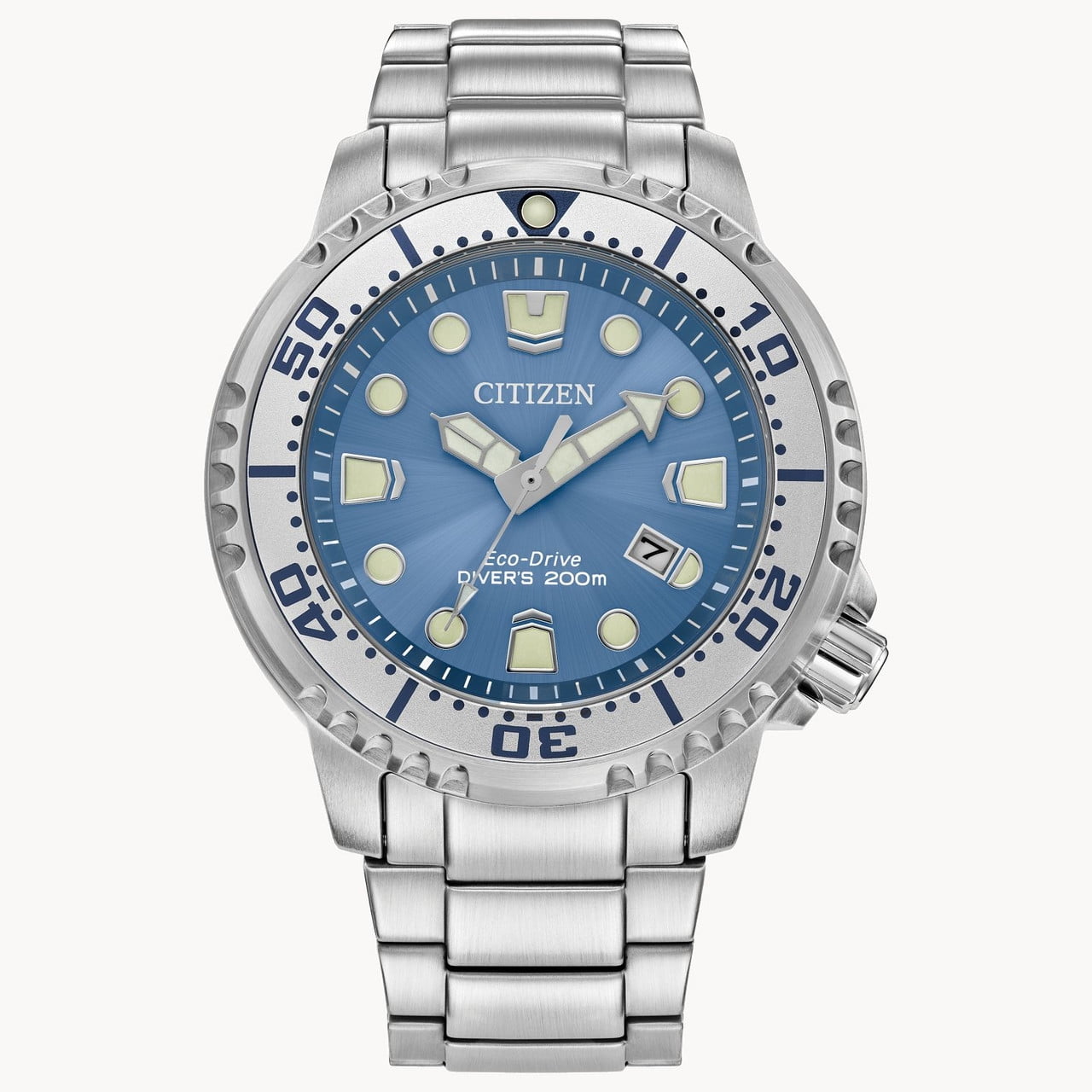 Citizen BN0165-55L Promaster Marine Dive Light Blue Dial Stainless ...
