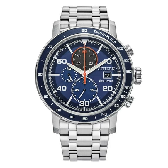 Citizen Eco Drive Brycen Chronograph Men's Blue Dial Watch CA0850-59L - Walmart.com