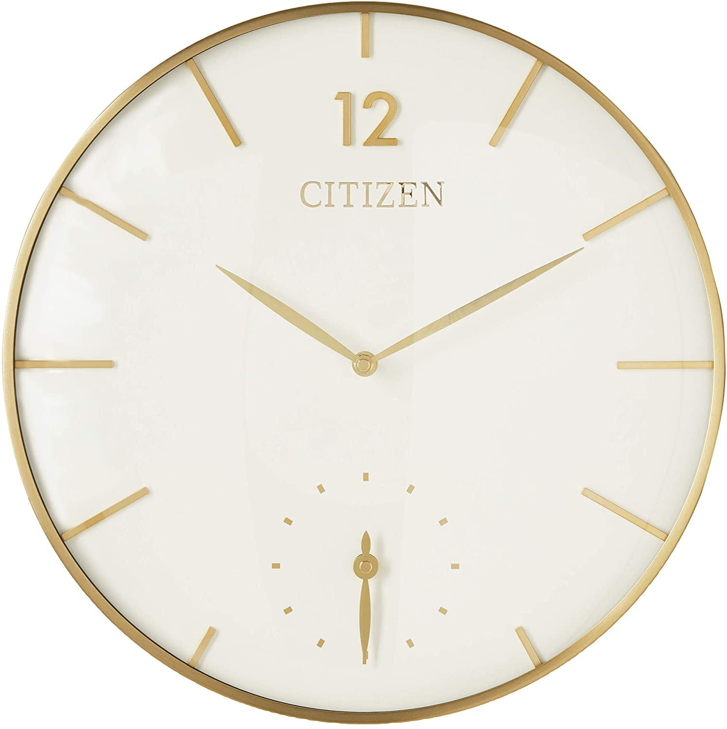 Citizen CC2034 Gallery Wall Clock, Gold-Tone - Walmart.com