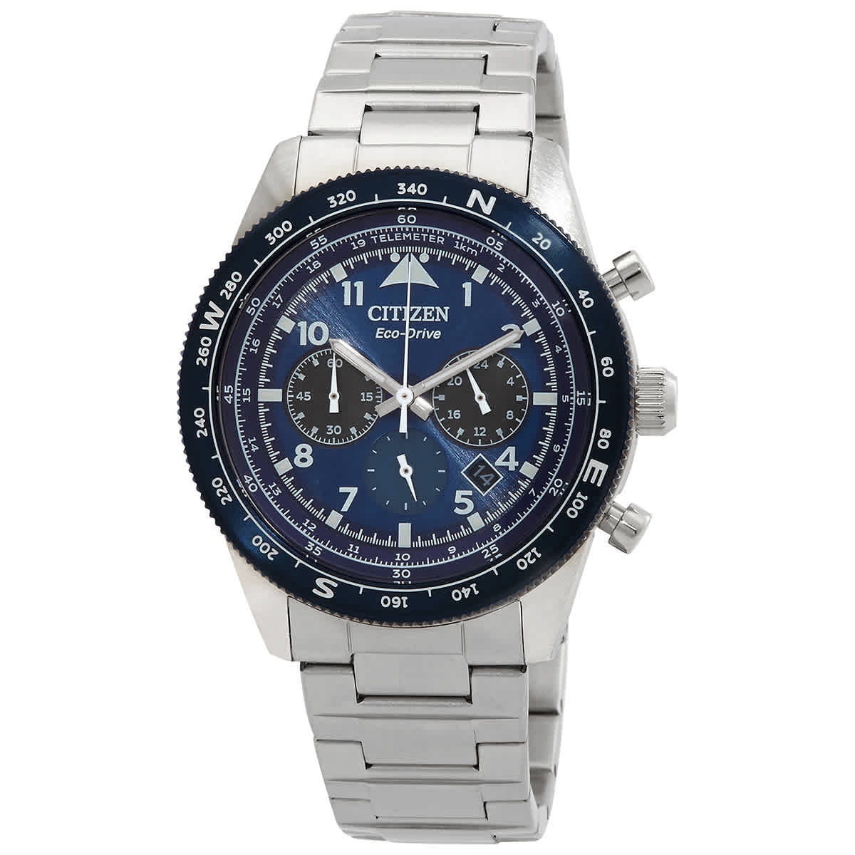 Citizen Chronograph Eco-Drive Blue Dial Men's Watch CA4554-84L ...