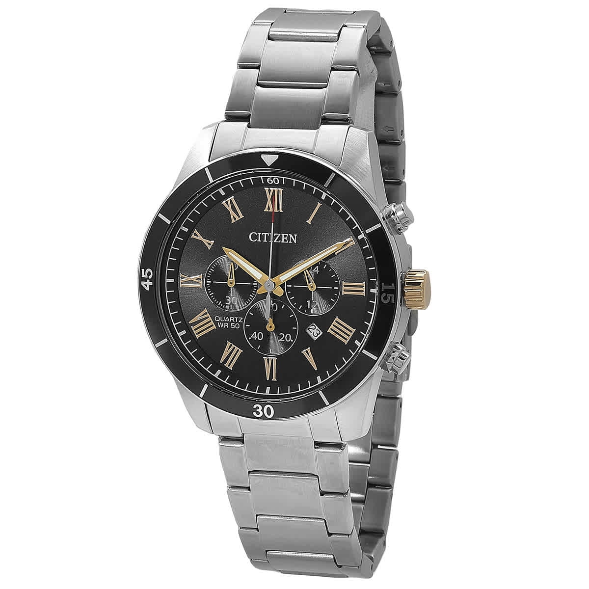 Citizen Chronograph Quartz Black Dial Men's Watch AN8168-51H - Walmart.com