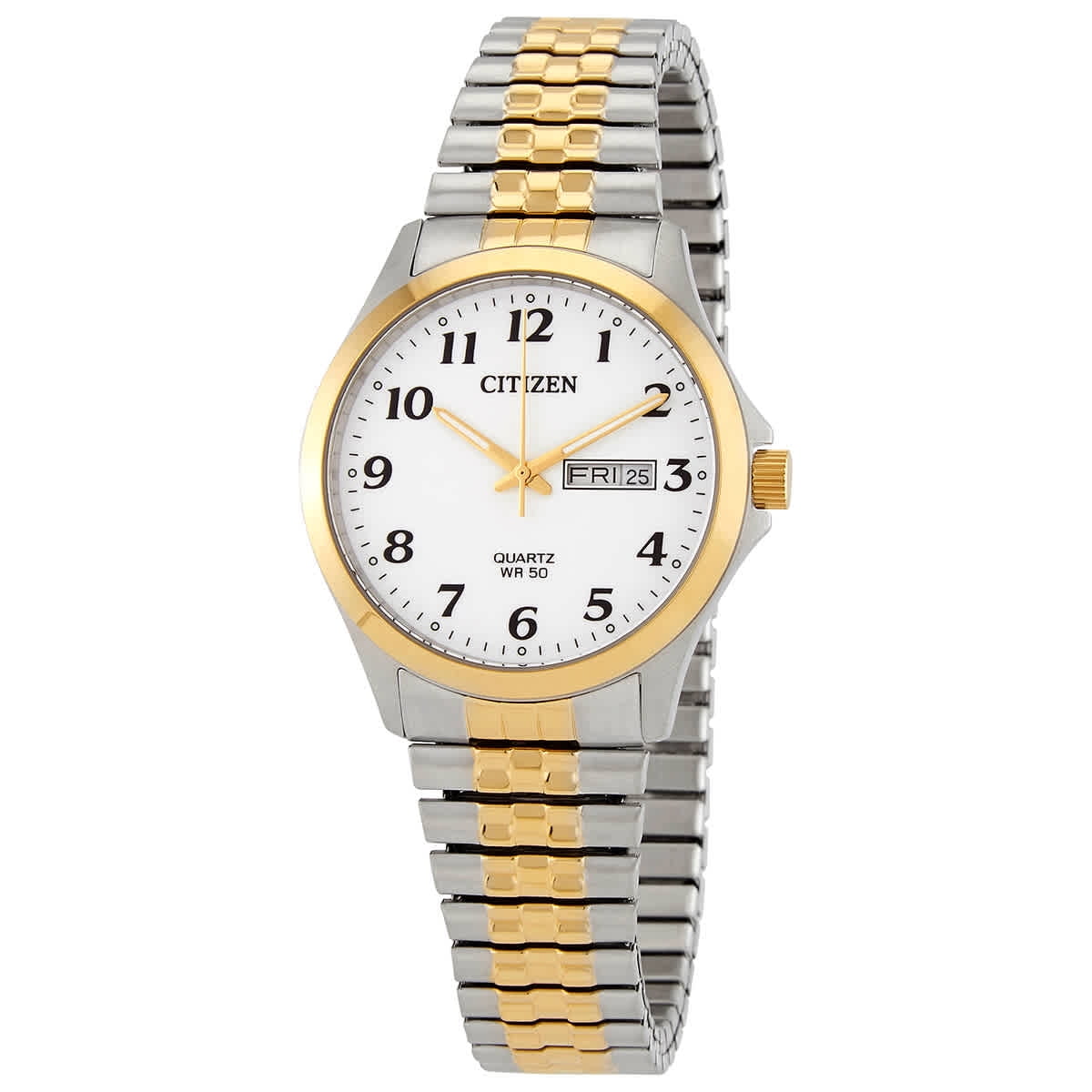 Citizen Chronograph Quartz White Dial Two-tone Men's Watch BF5004-93A ...
