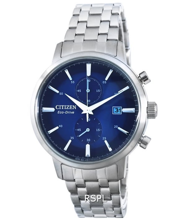 Citizen Classic Blue Dial Stainless Steel Eco-Drive CA7060-88L Men's ...