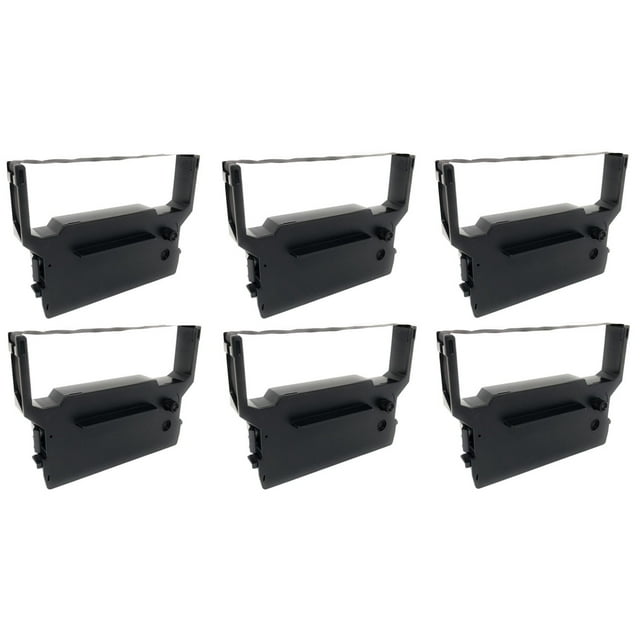 Citizen DP600 Ribbon IR61B 6 PACK Black Compatible Printer Ribbon ...