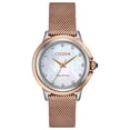 Citizen EM0796-75D Women's Ceci Rose Gold Tone Mesh Bracelet Watch ...