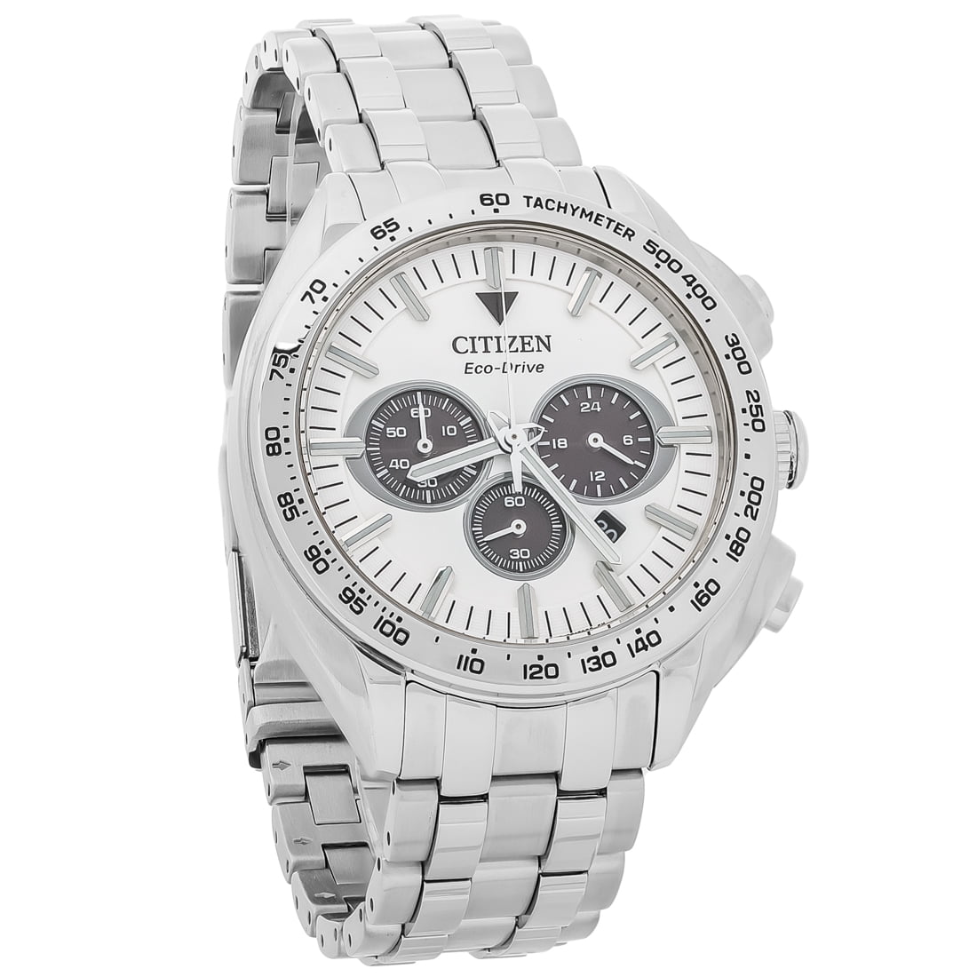 Citizen Eco-Drive Carson Stainless Steel Chronograph Watch CA4540-54A ...