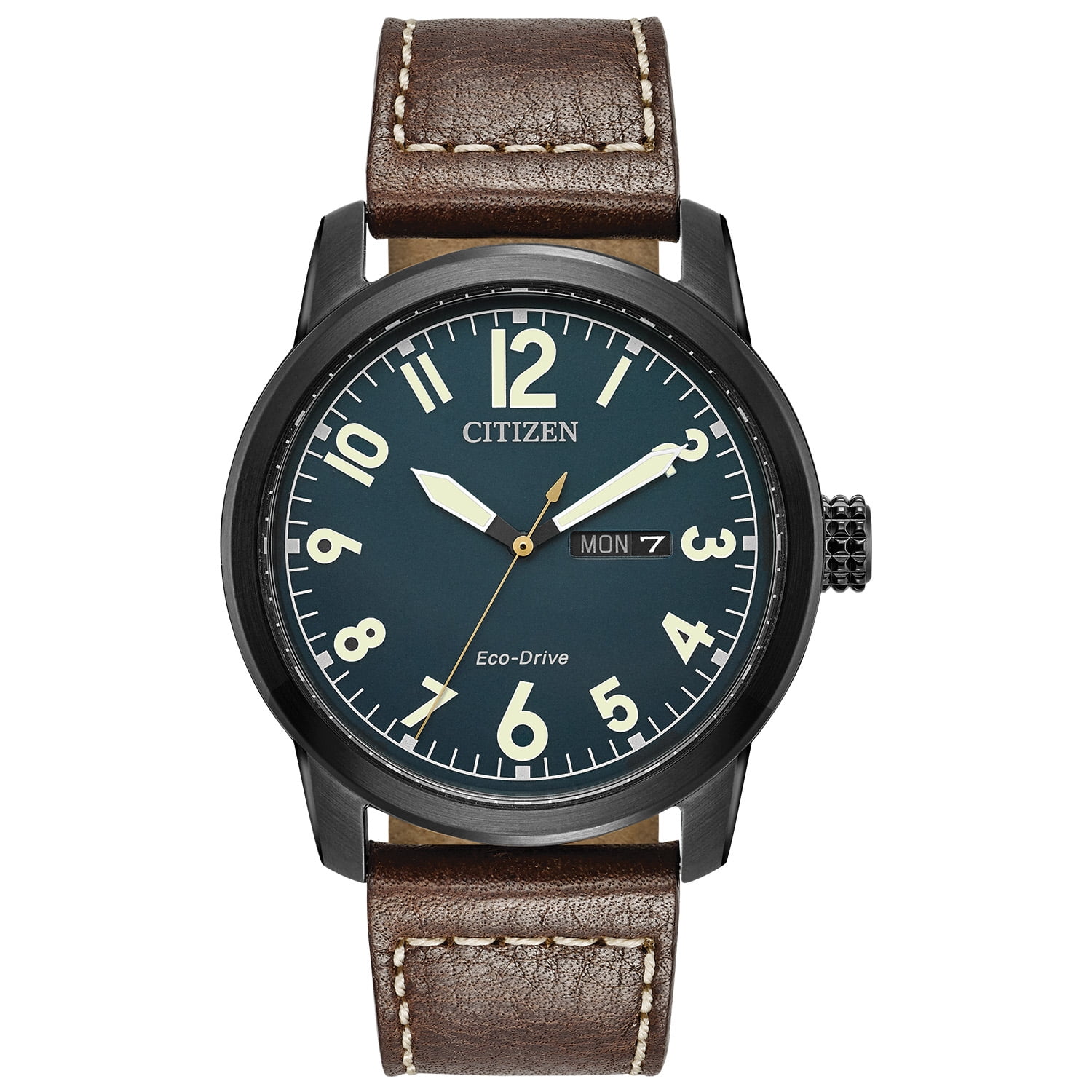 Free Shipping! Citizen Men's Eco-Drive Chandler Brown Strap Field Watch ...