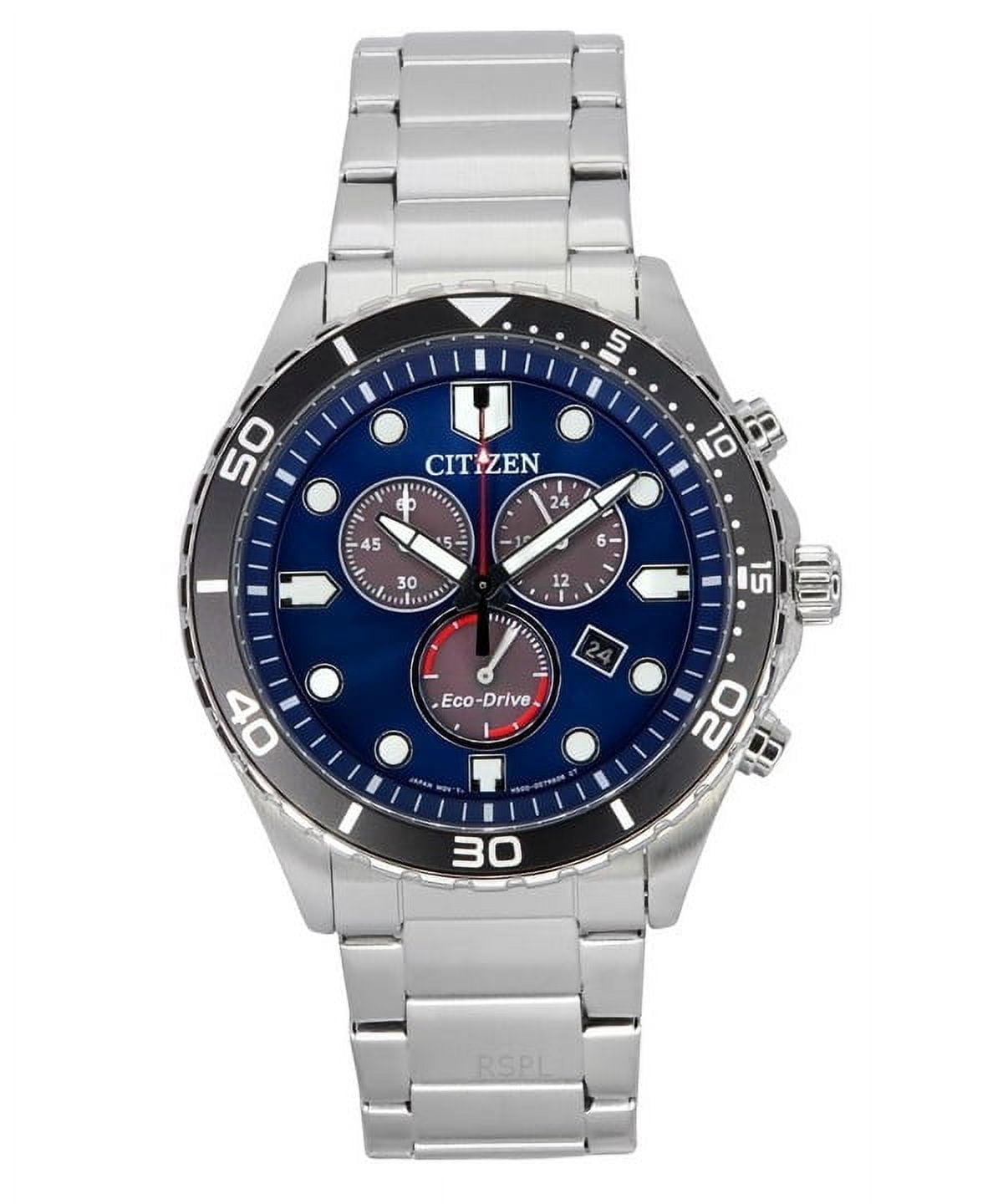Citizen Eco-Drive Chrono Sporty-Aqua Chronograph Blue Dial Men's Watch ...