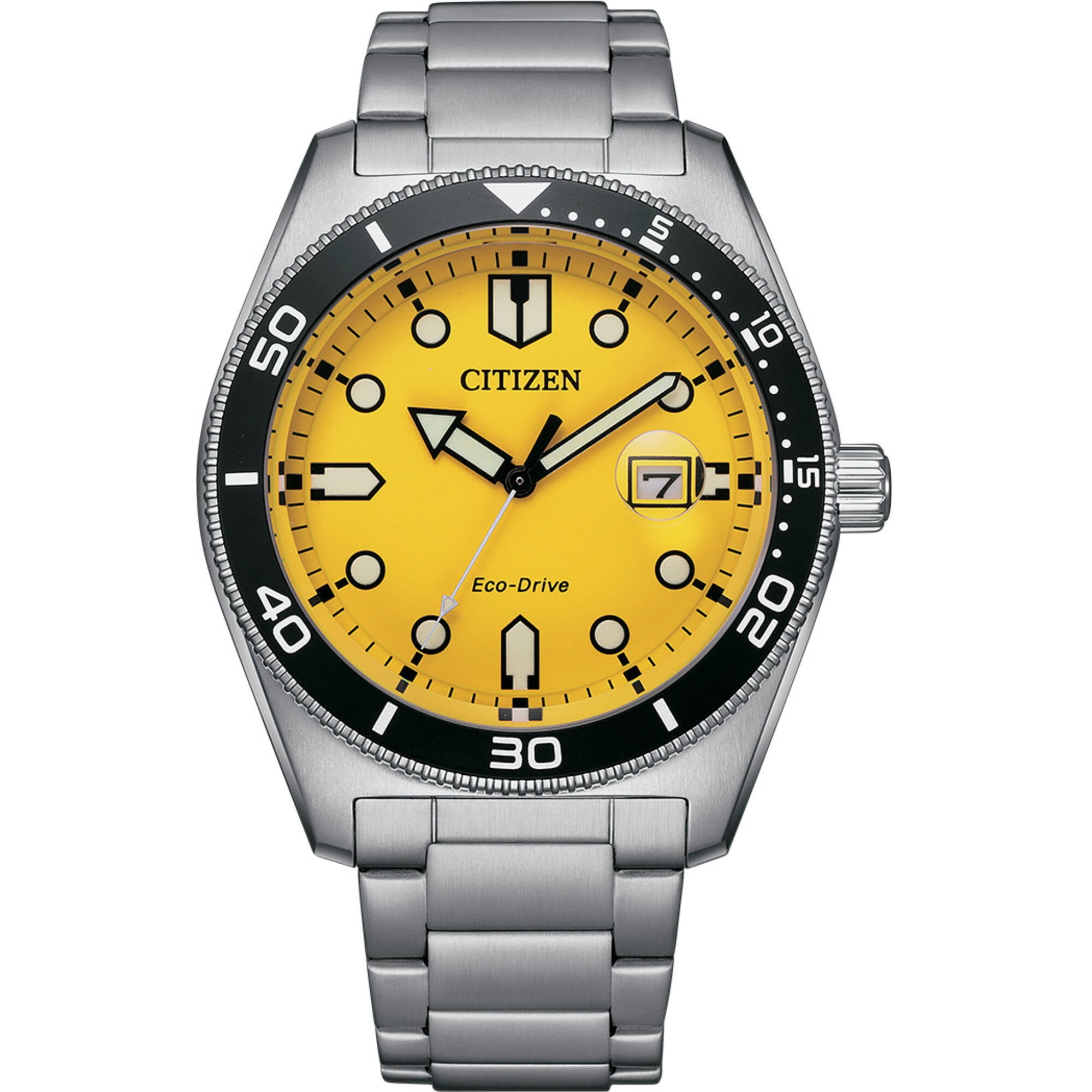 Citizen Eco-Drive Yellow Dial Men's Watch AW1760-81Z - Walmart.com