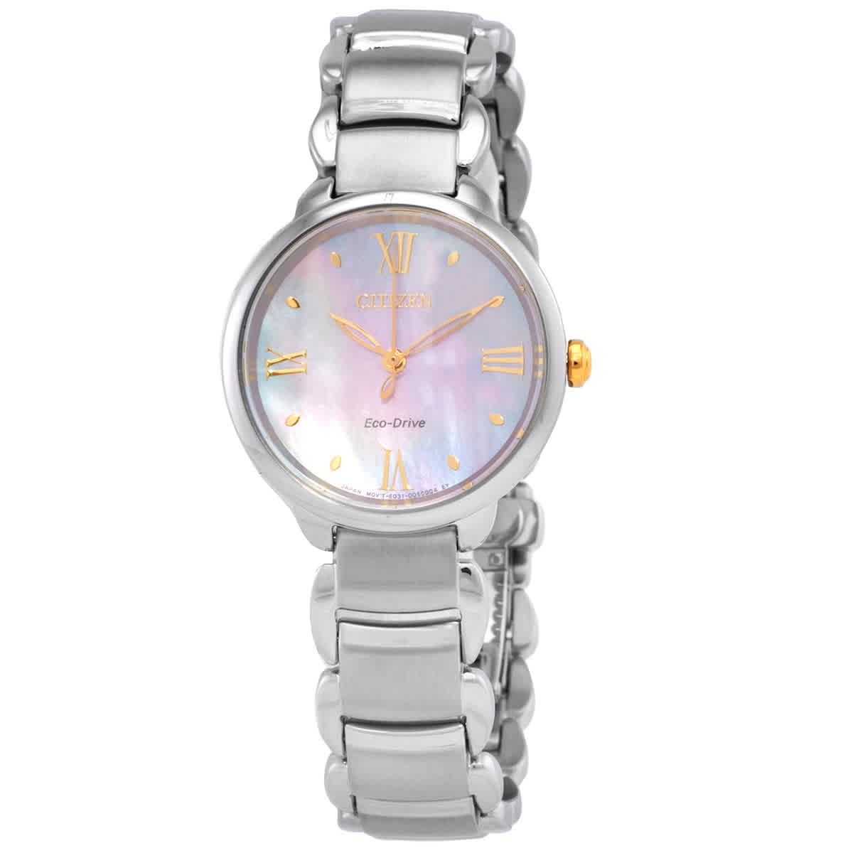 Citizen L Series Eco-Drive Mother of Pearl Dial Ladies Watch EM0927-87Y ...