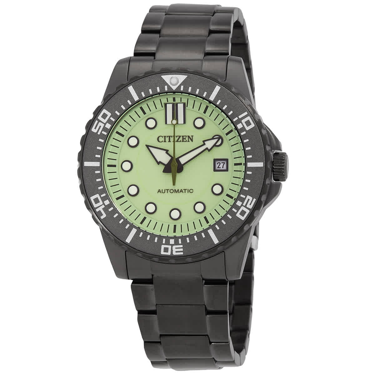 Citizen Mechanical Automatic Green Dial Watch NJ0177-84X - Walmart.com