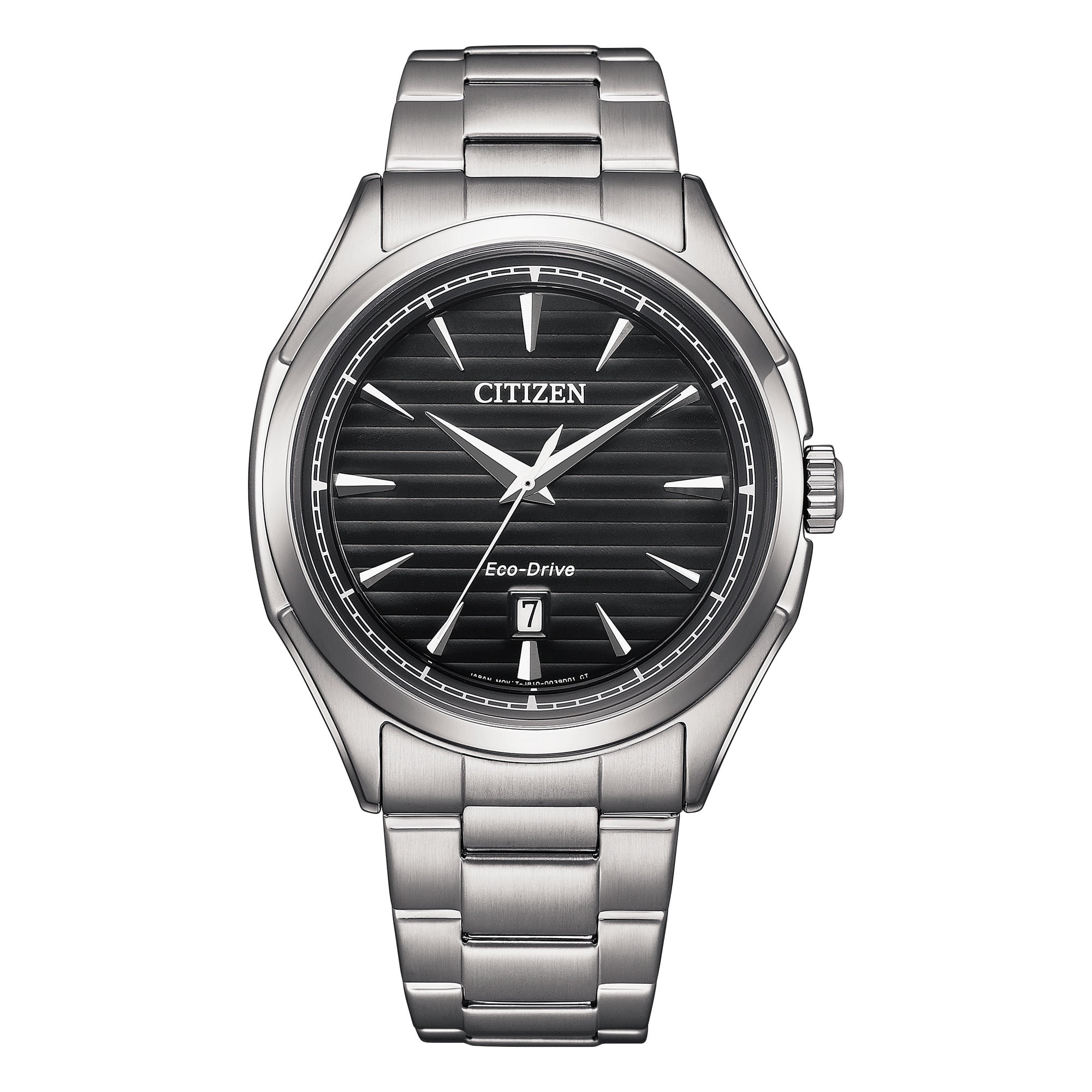 Citizen Men's Eco-Drive Classic Stainless Steel Black Dial Watch ...