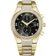 Citizen Men's Eco-Drive Gold-Tone Chronograph Wrist Watch with Crystal ...