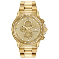 Citizen Men's Eco-Drive Crystal Accent Gold-Tone Watch and Bracelet Box ...