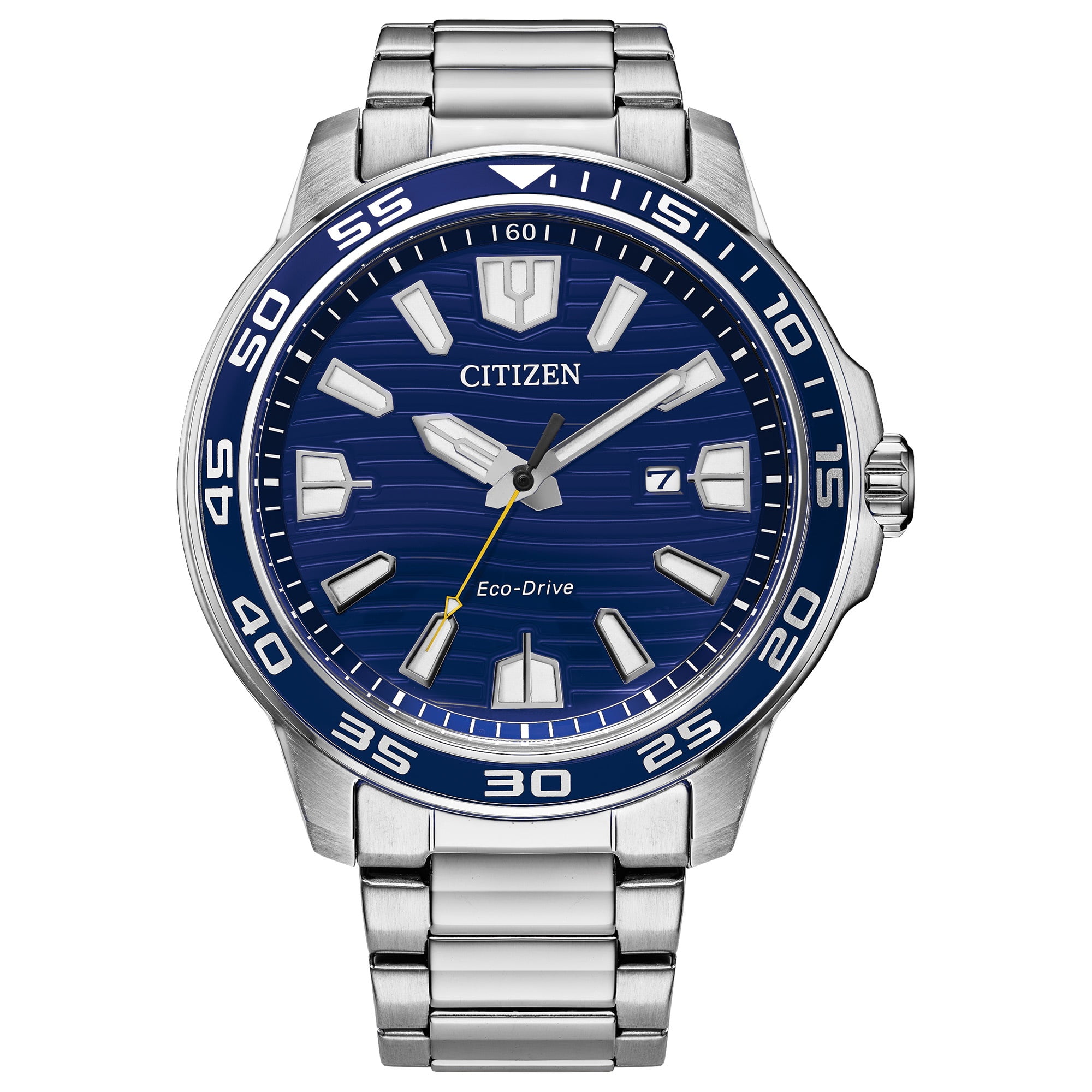 Citizen Men's Eco-Drive Weekender Stainless Blue Dial Bracelet Watch ...