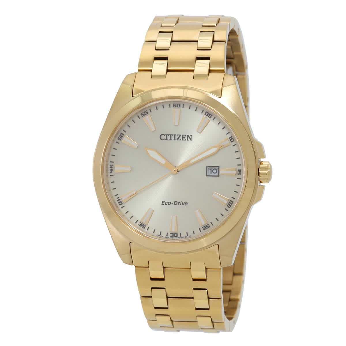 CITIZEN Peyten Eco-Drive Watch BM7532-54P, Champagne Dial, Gold-Tone ...