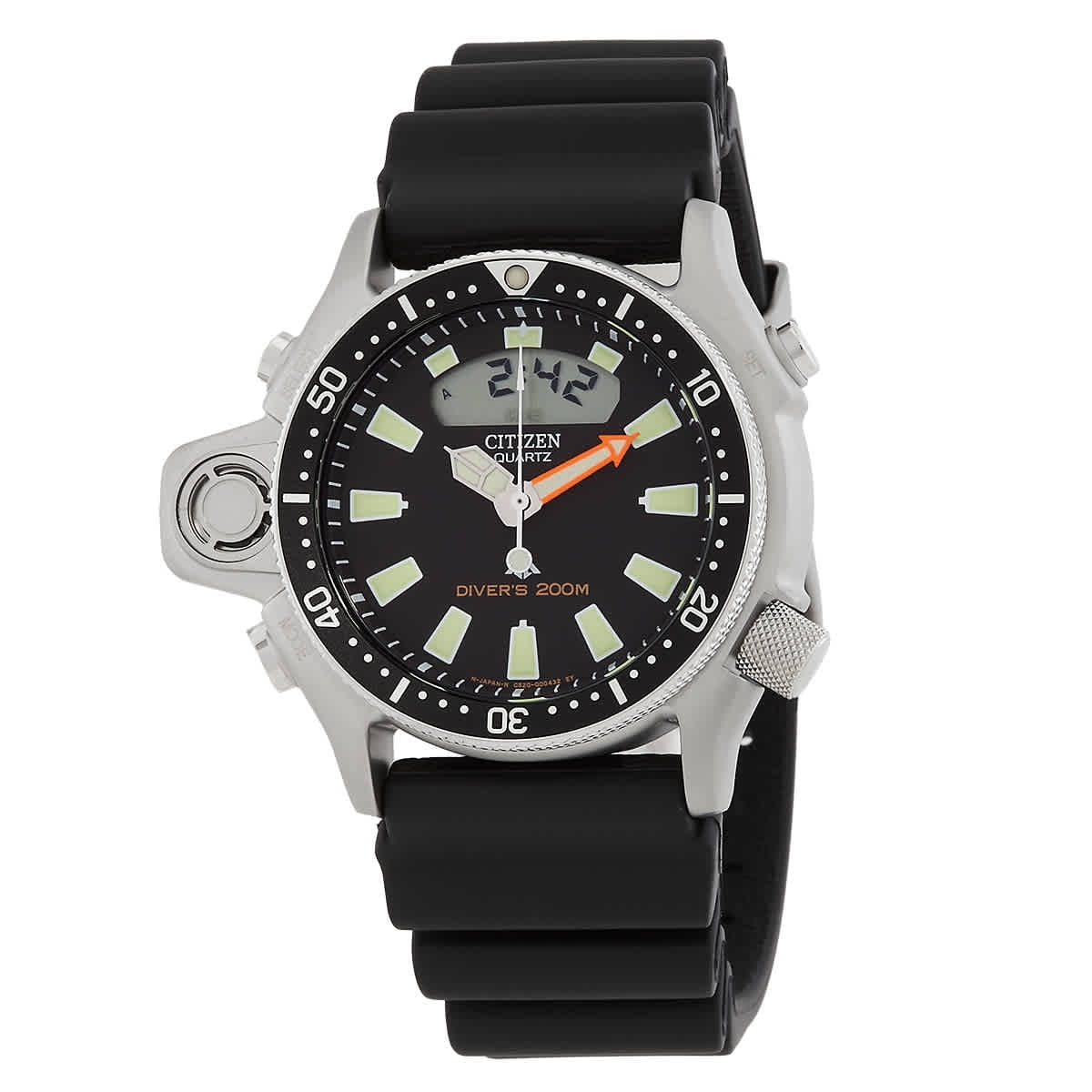 Citizen Promaster Aqualand Quartz Analog-Digital Black Dial Men's Watch ...