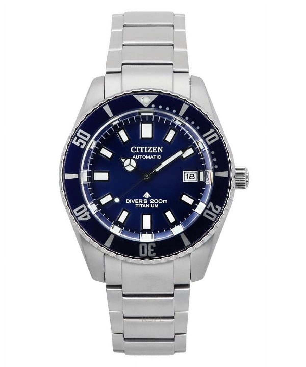 Citizen Titanium Promaster Dive Watch, Automatic Blue Dial, Silver-Tone ...