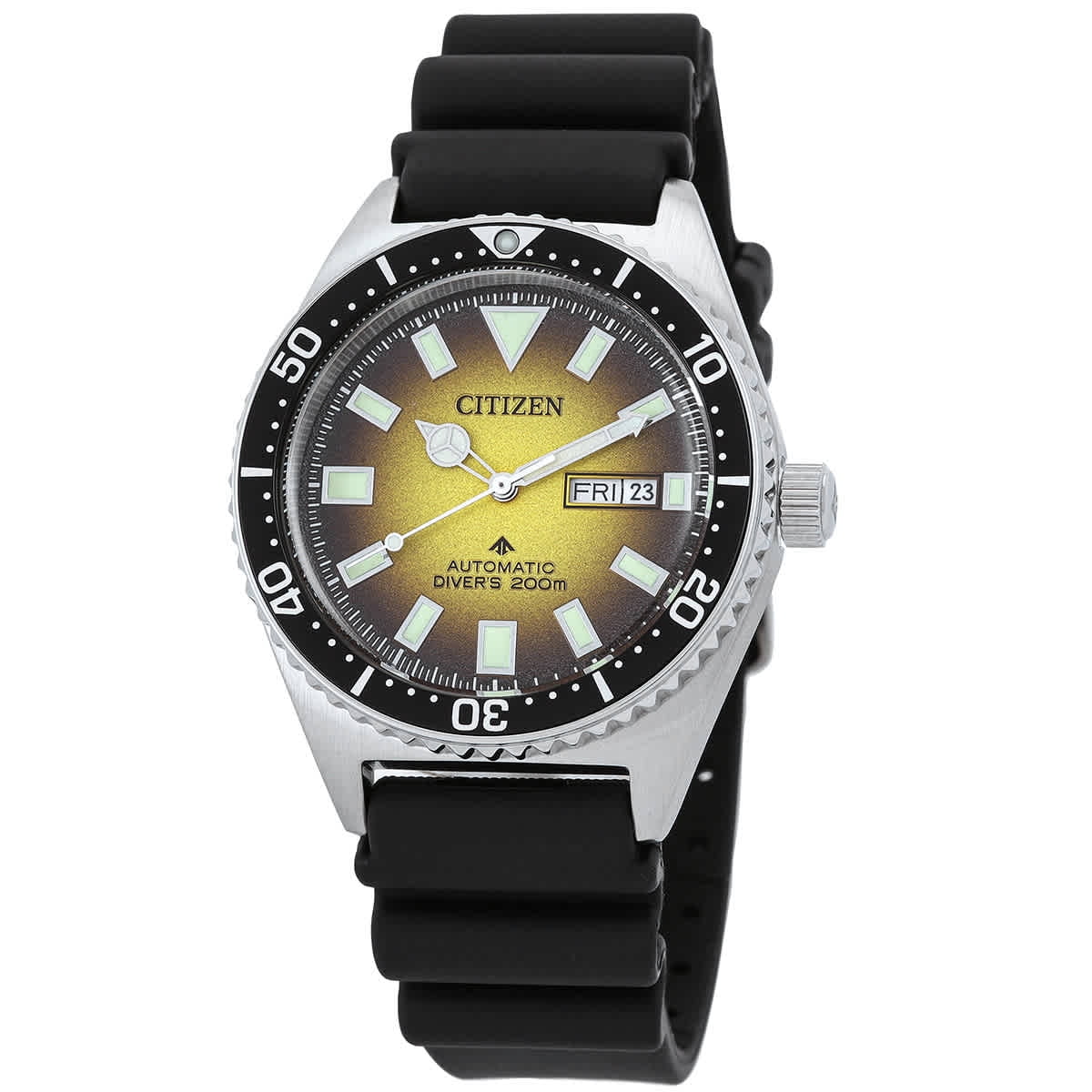 Citizen Promaster Diver Men's Watch, Automatic, Yellow Dial, 200m Water ...