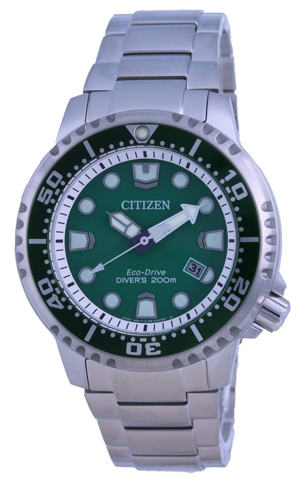 Citizen Promaster Eco-Drive Green Dial Men's Watch BN0158-85X - Walmart.com