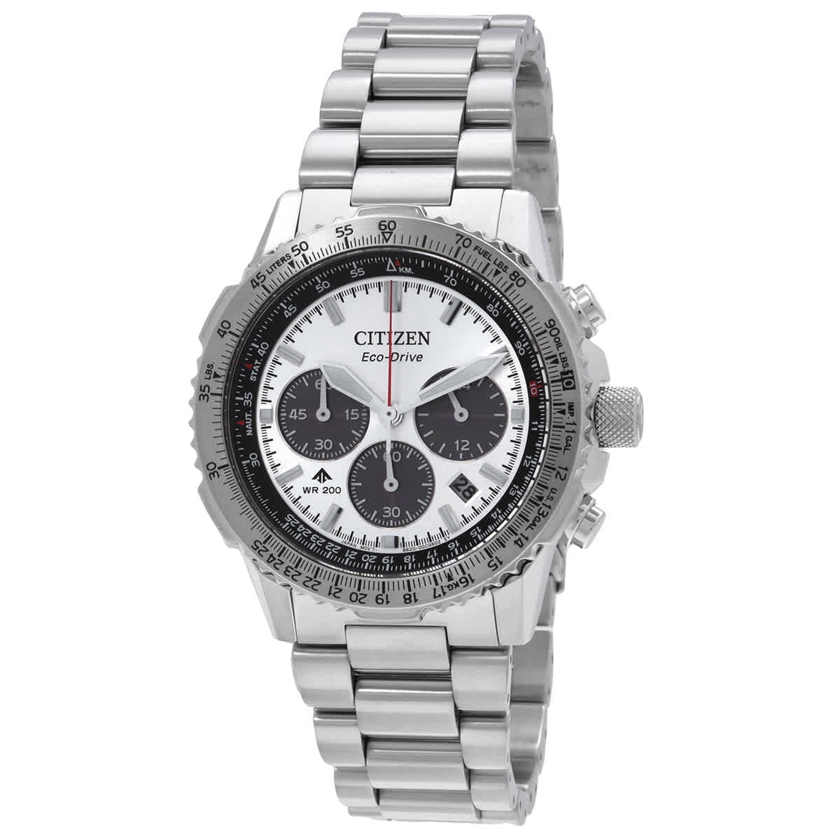 Citizen Promaster Navihawk Chronograph Silver Dial Men's Watch CA4660 ...