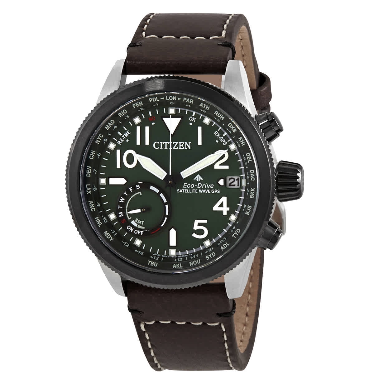 Citizen Promaster Satellite Chronograph Green Dial Men's Watch CC3064 ...