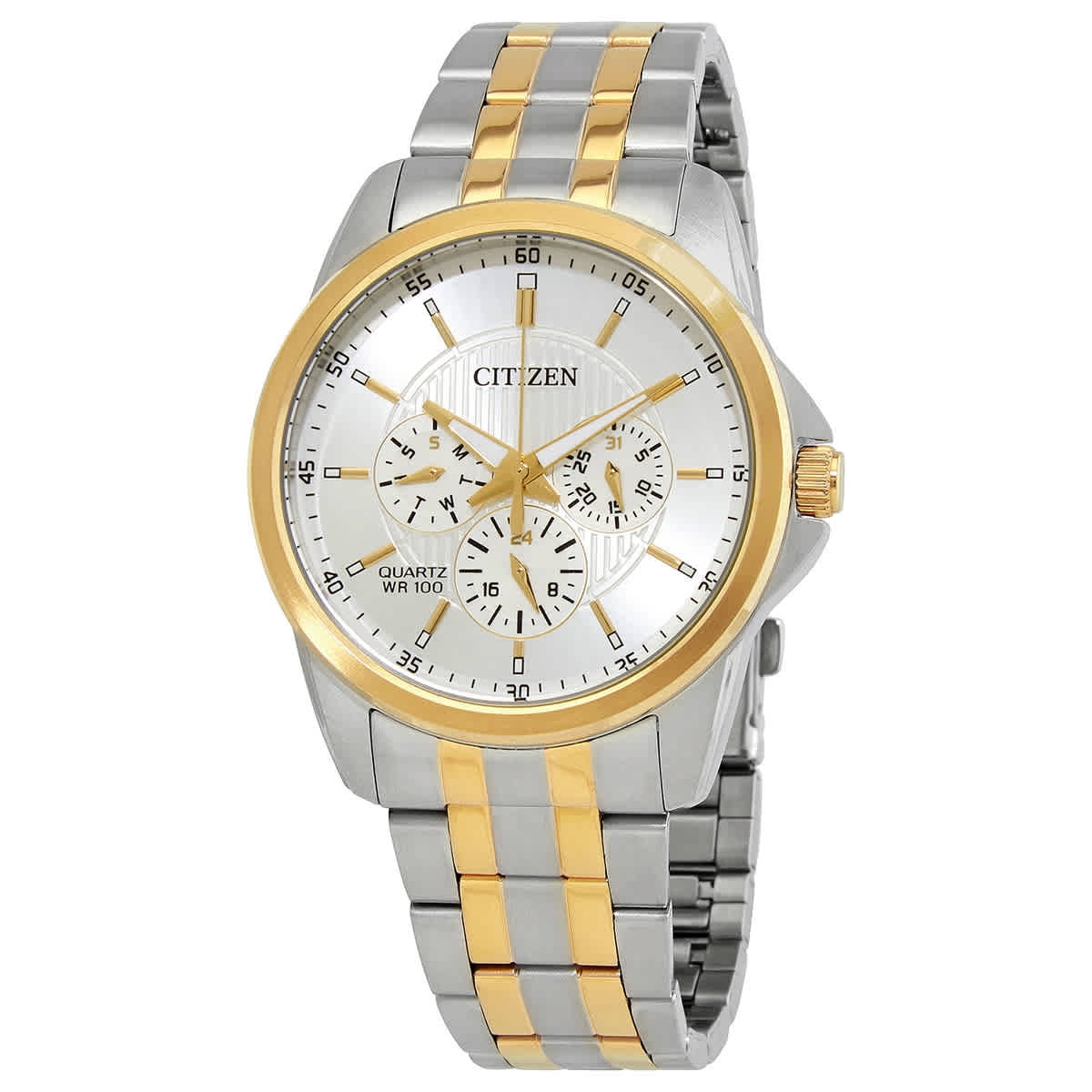Citizen Quartz Silver Dial Two-tone Men's Watch AG8346-51A - Walmart.com