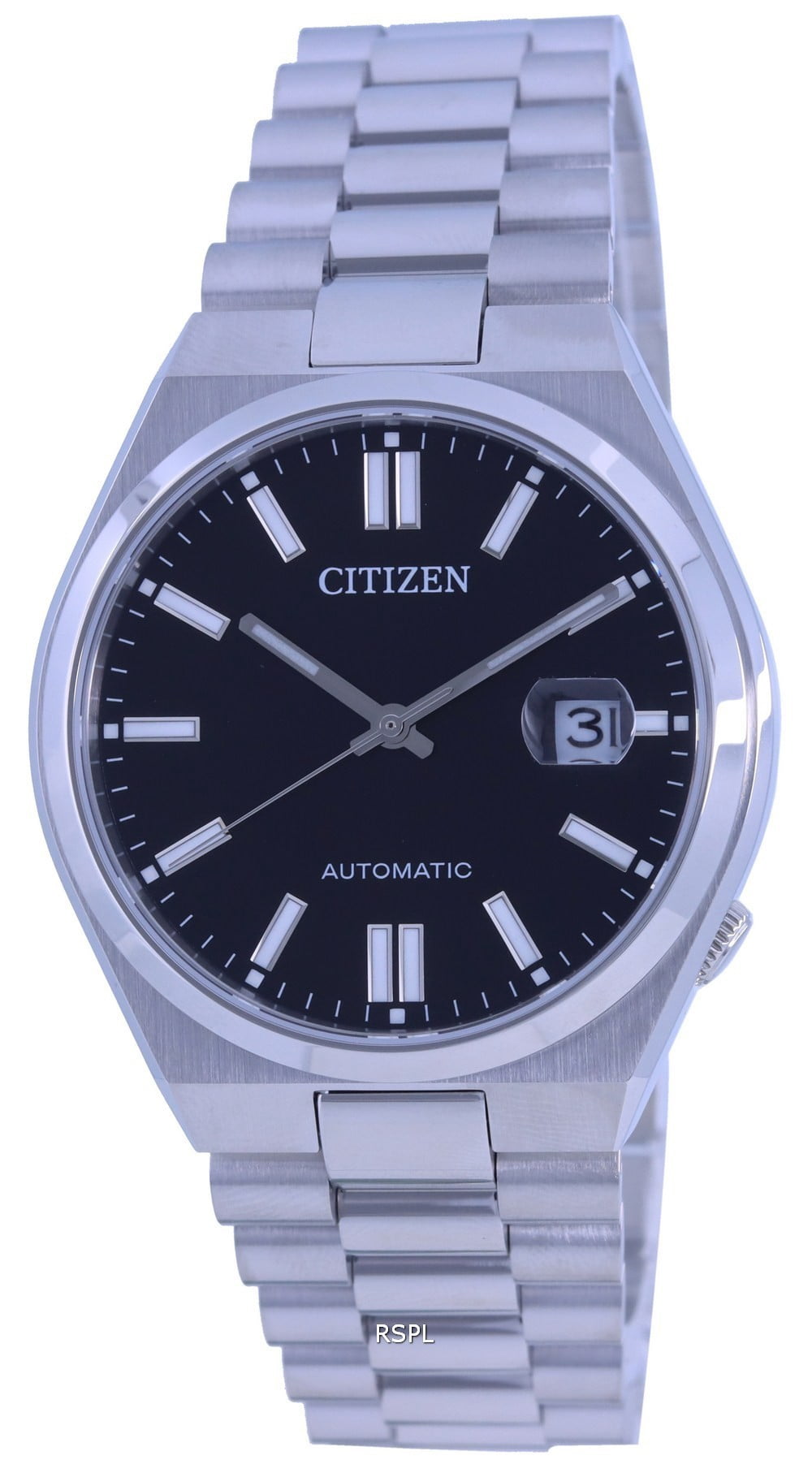 Citizen Men's Automatic Watch with Black Dial, Silver-Tone Stainless ...