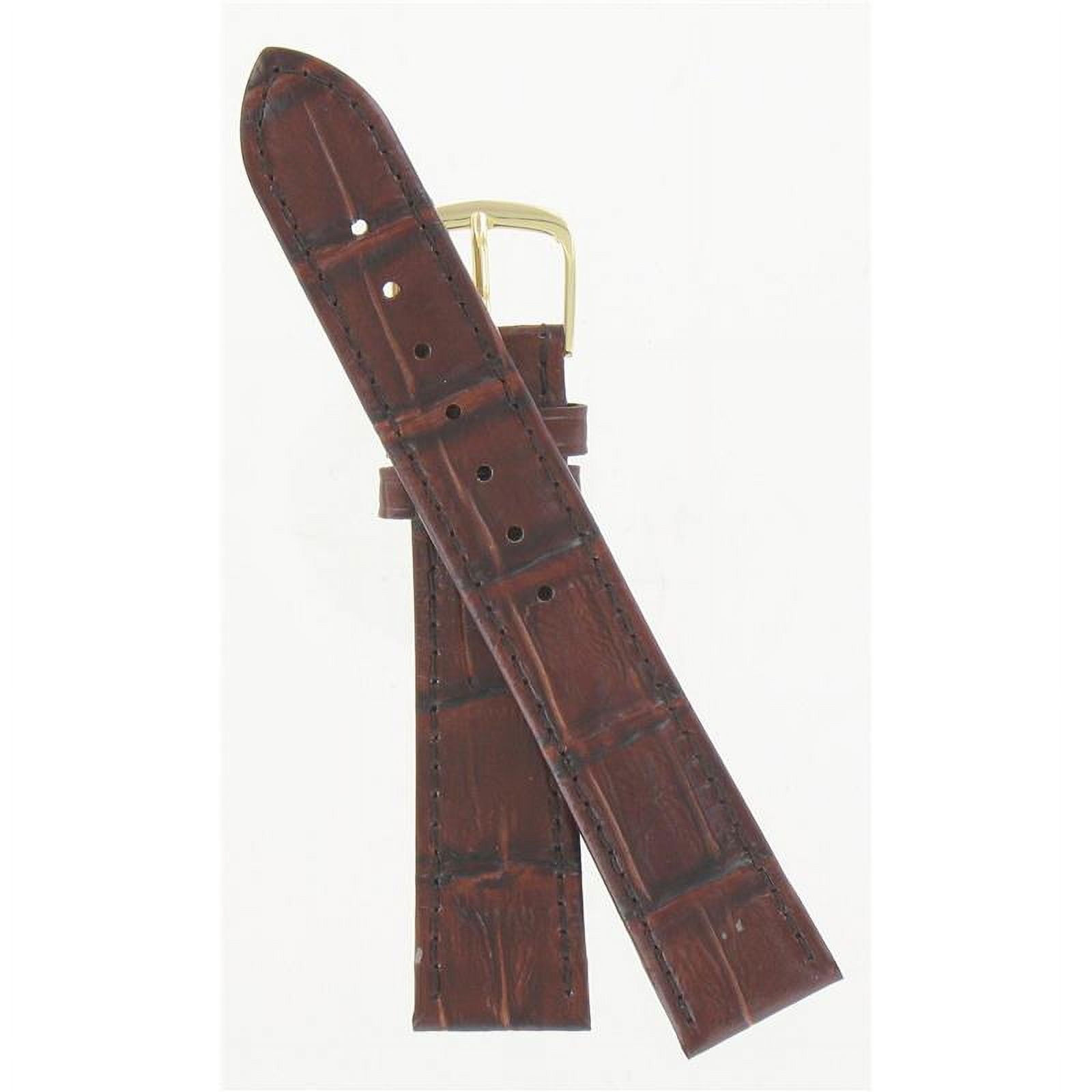 Citizen Watchband 18mm Brown Leather Gold Tone Buckle, Regular Length ...